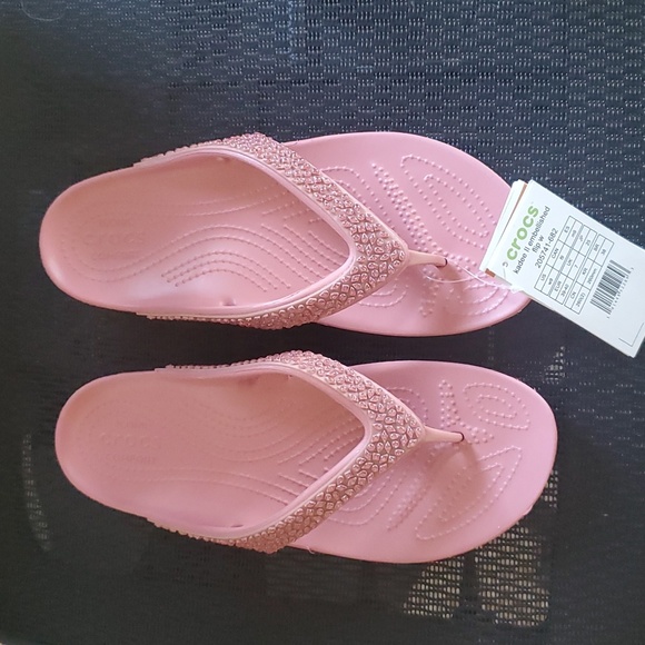 CROCS | Shoes | Crocs Iconic Comfort Kandee 1 Flip Embellished | Poshmark